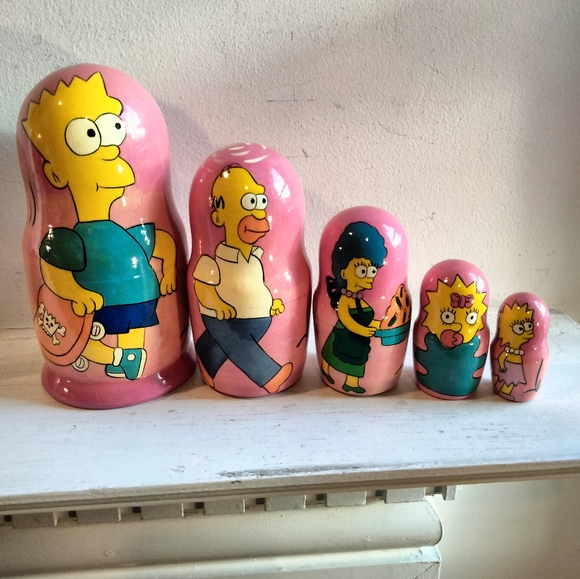 Vintage | Art | Vintage The Simpsons Ukrainian Russian Matryoshka ...
